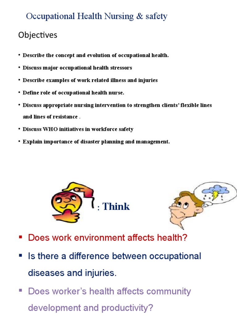 Objectives: Occupational Health Nursing & Safety | PDF | Occupational ...