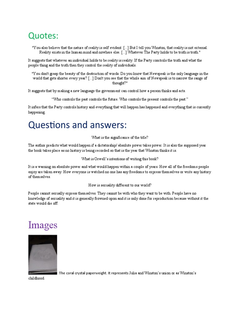 Questions and Answers:: Quotes | PDF | Truth | Reality