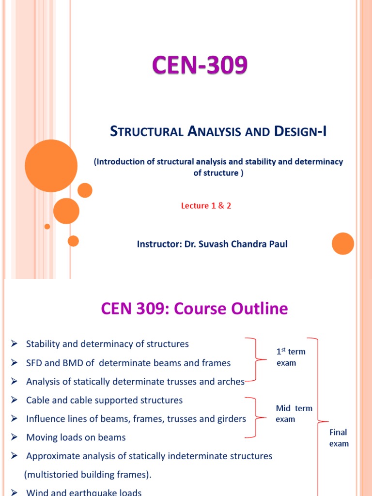 Structural Design and Anlysis 1 | PDF | Structural Analysis | Stability ...