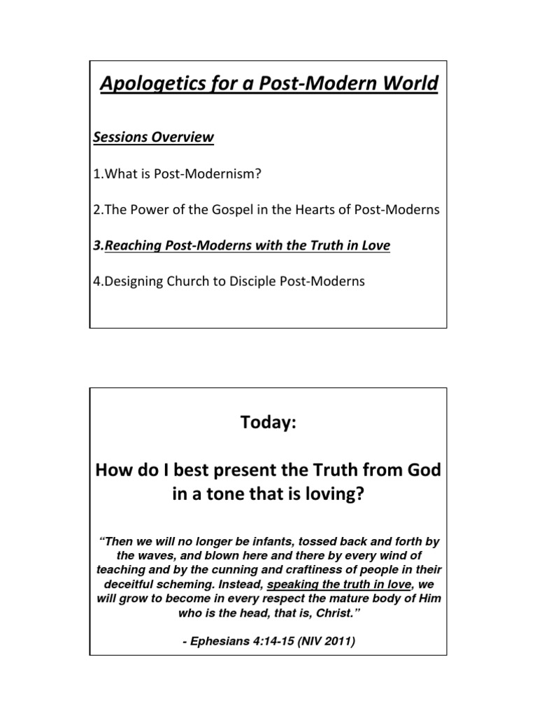 Apologetics Session 3 Pdf