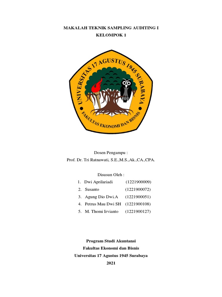 Makalah - Teknik Sampling - Auditing I | PDF | Komputer