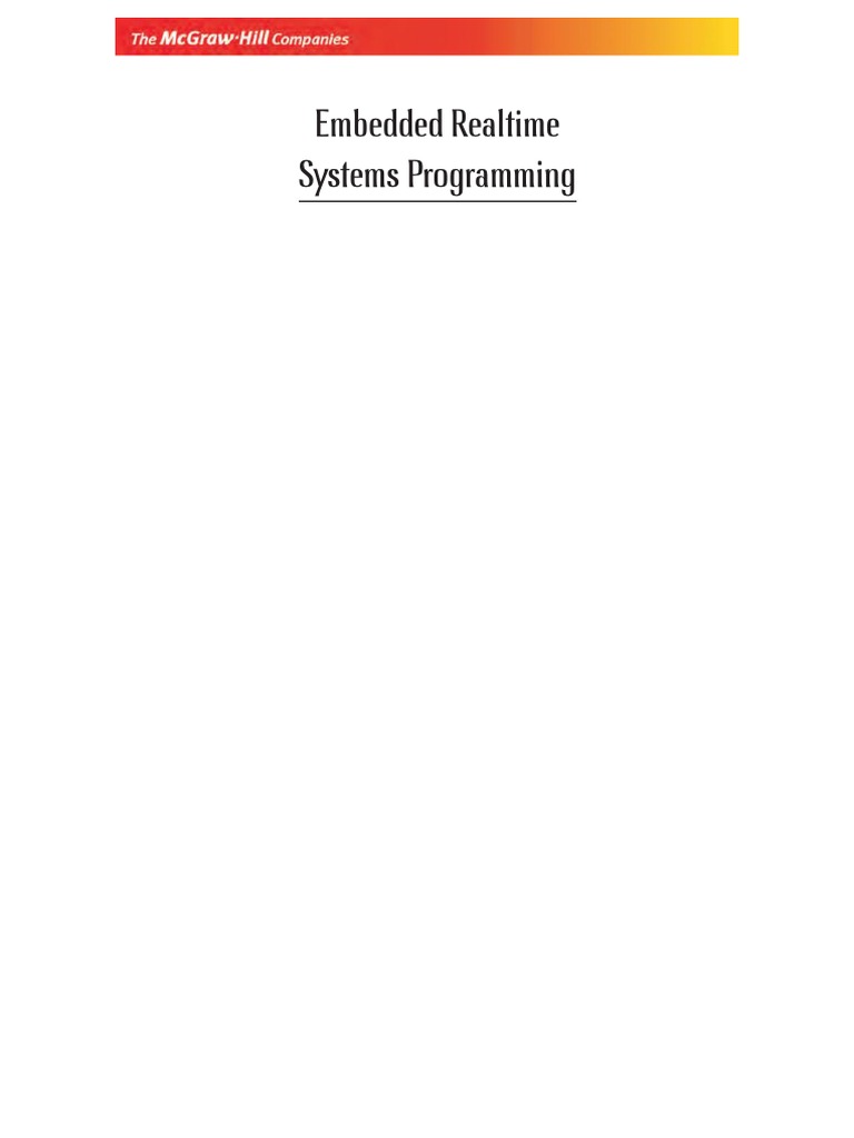 Dokumen - Pub Embedded Realtime Systems Programming 9780070482845 0070482845 | PDF | Embedded ...
