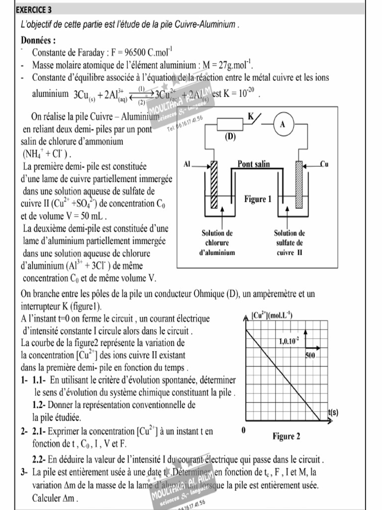 2BAC Biof - Les Piles - Exercice | PDF