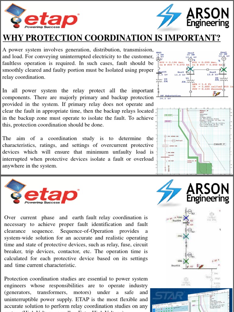 ETAP Protection Coordination Study | PDF