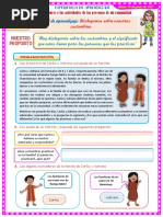 D1 A2 SESION Costumbres y Tradiciones de Mi Familia | PDF | Evaluación ...