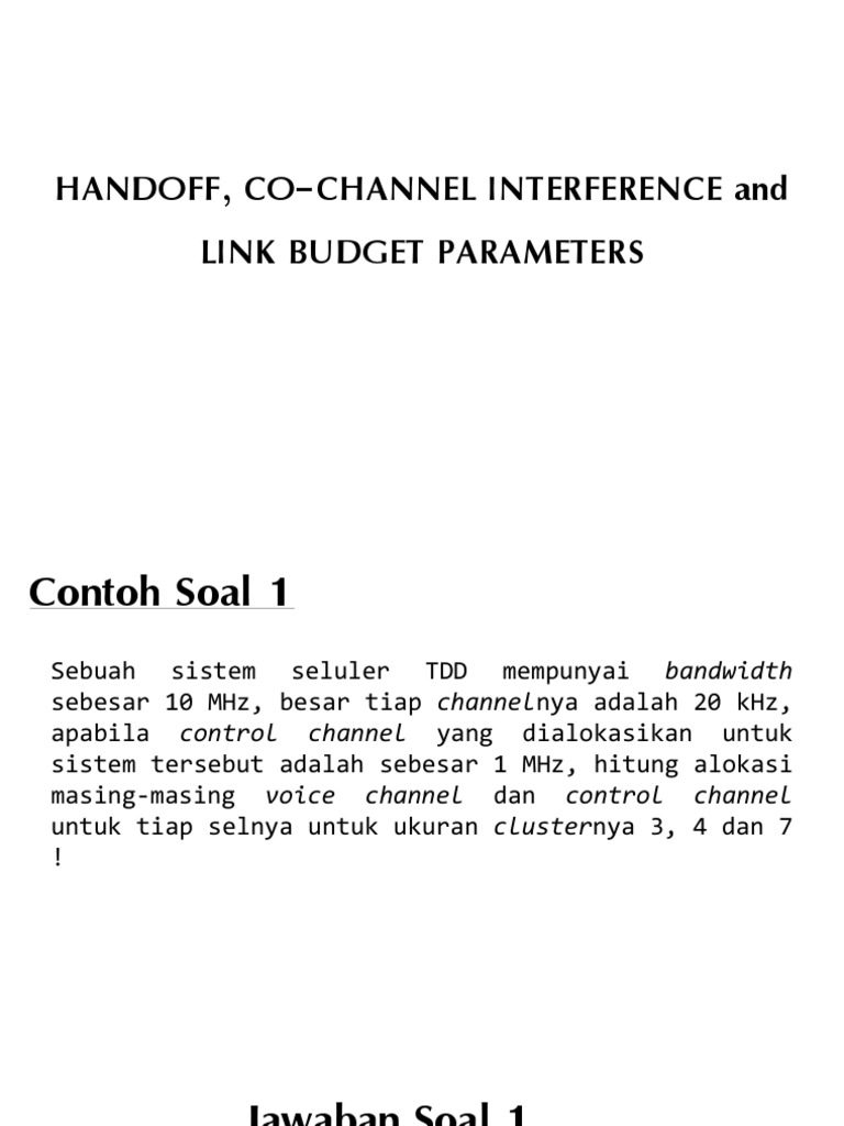 Contoh Soal2 Cci DKK | PDF