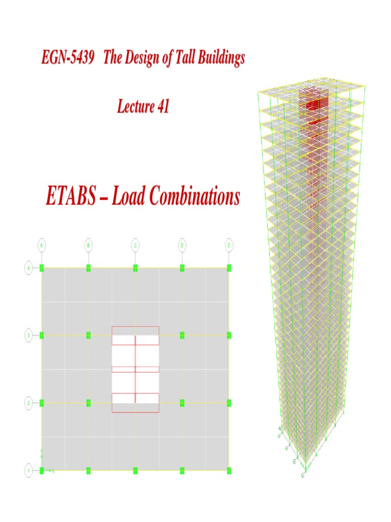 TB Lecture41 ETABS Load Combinations | PDF | Home & Garden | Technology ...