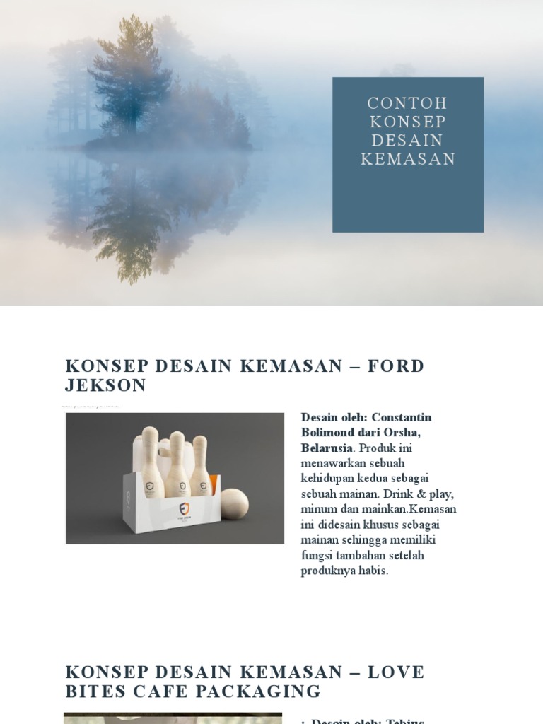 Pert 23 - Contoh Konsep Desain Kemasan | PDF