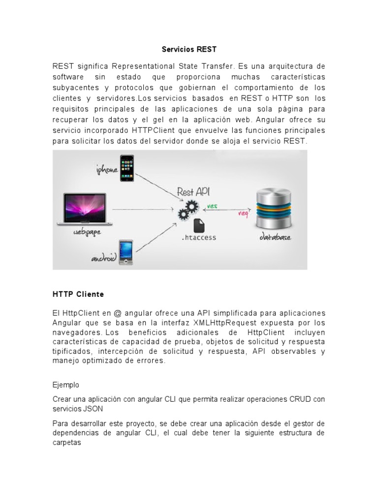 Servicios REST | Descargar gratis PDF | Transferencia de estado ...