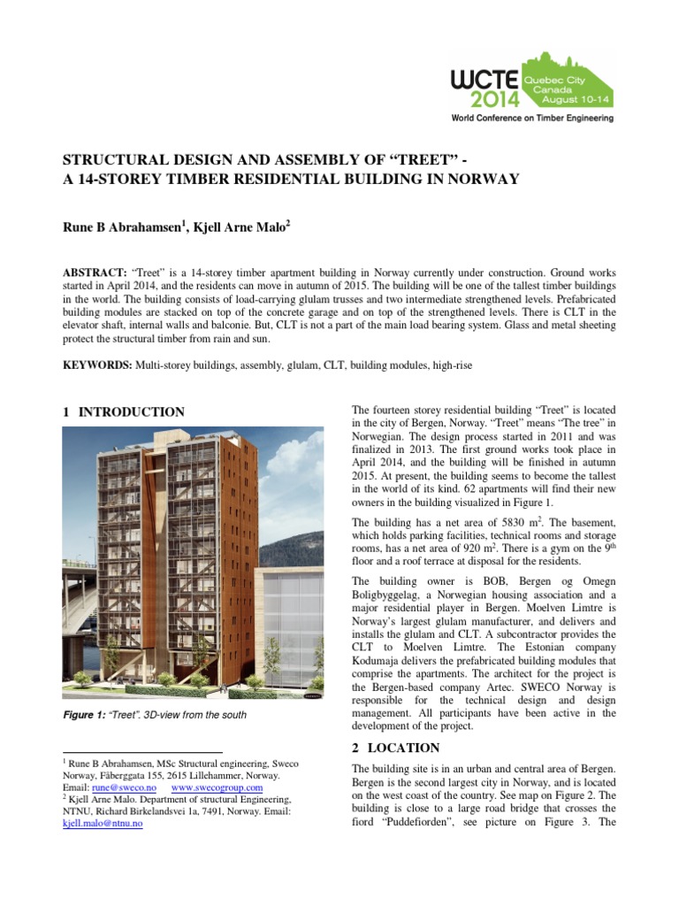Structural Design of Treet Timber Building | PDF | Truss | Lumber