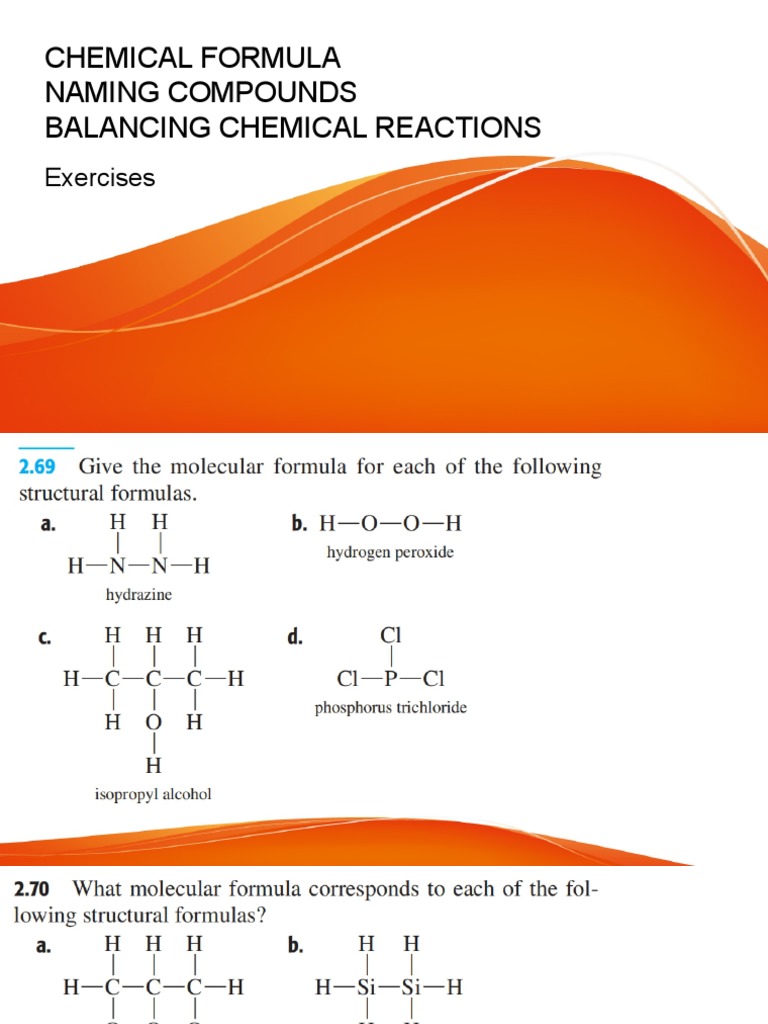 Chemical Formula | PDF