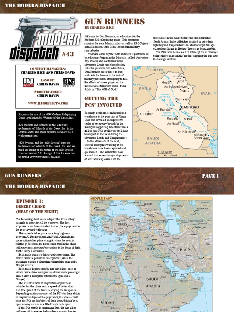 D20 Modern - RPG Objects - Supplement - Modern Dispatch 043 - Gun ...