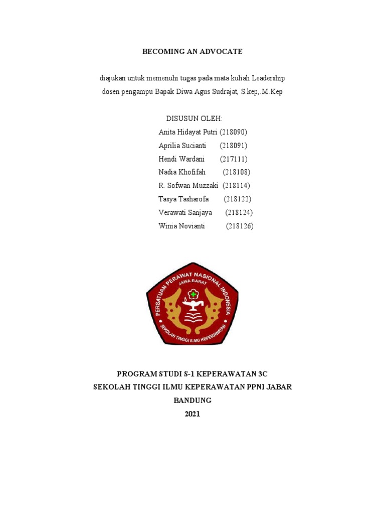 Peran Perawat Sebagai Advokat Pasien Pdf Karier Perkembangan