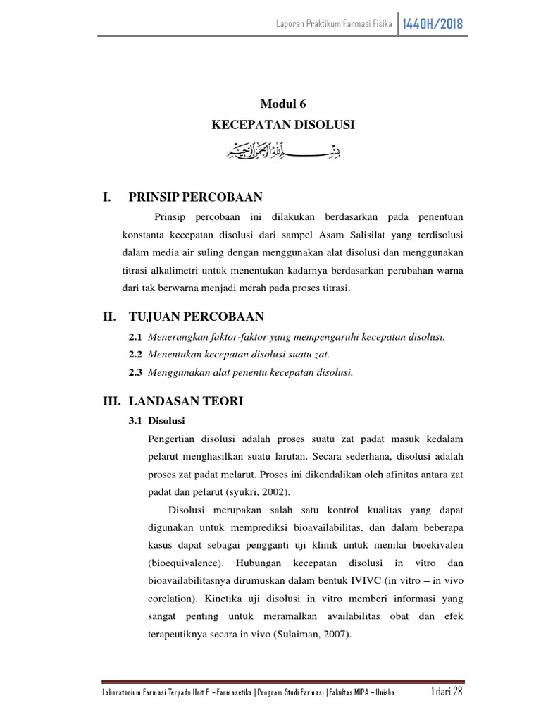 Laporan 6 Farfis | PDF