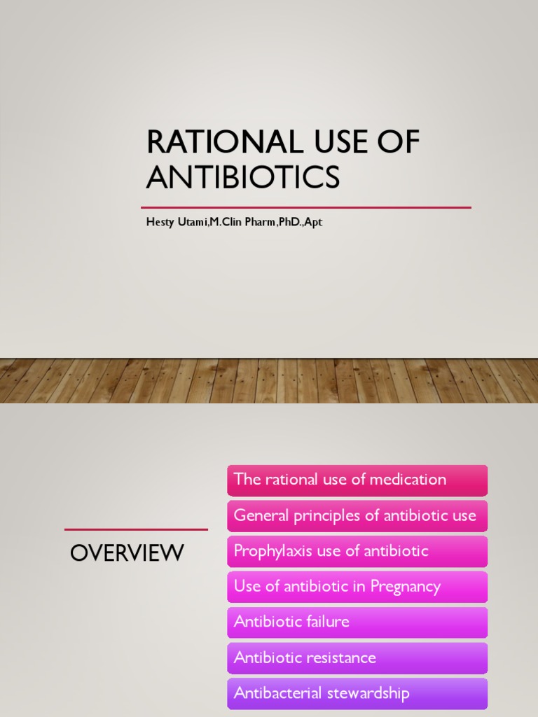 Guidelines for Rational Antibiotic Use | PDF | Antimicrobial Resistance ...