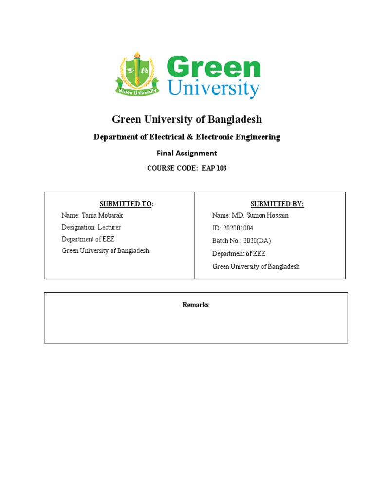 EAP Final Assignment | PDF