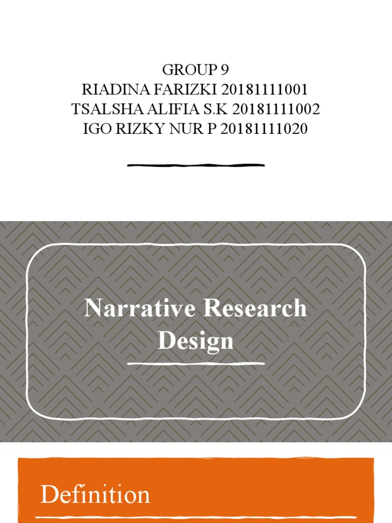 Group 9 Research Methodology Narrative Designs | PDF | Narrative ...