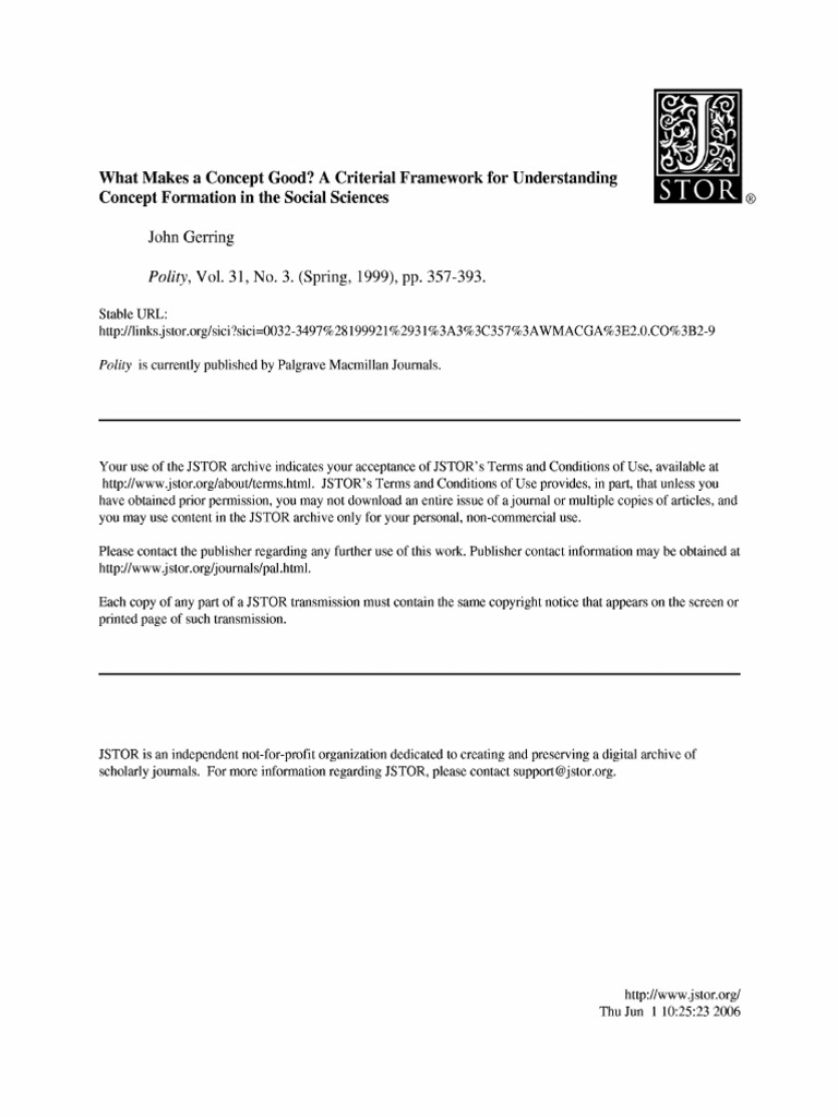 What Makes A Concept Good A Criterial Framework For Understanding ...