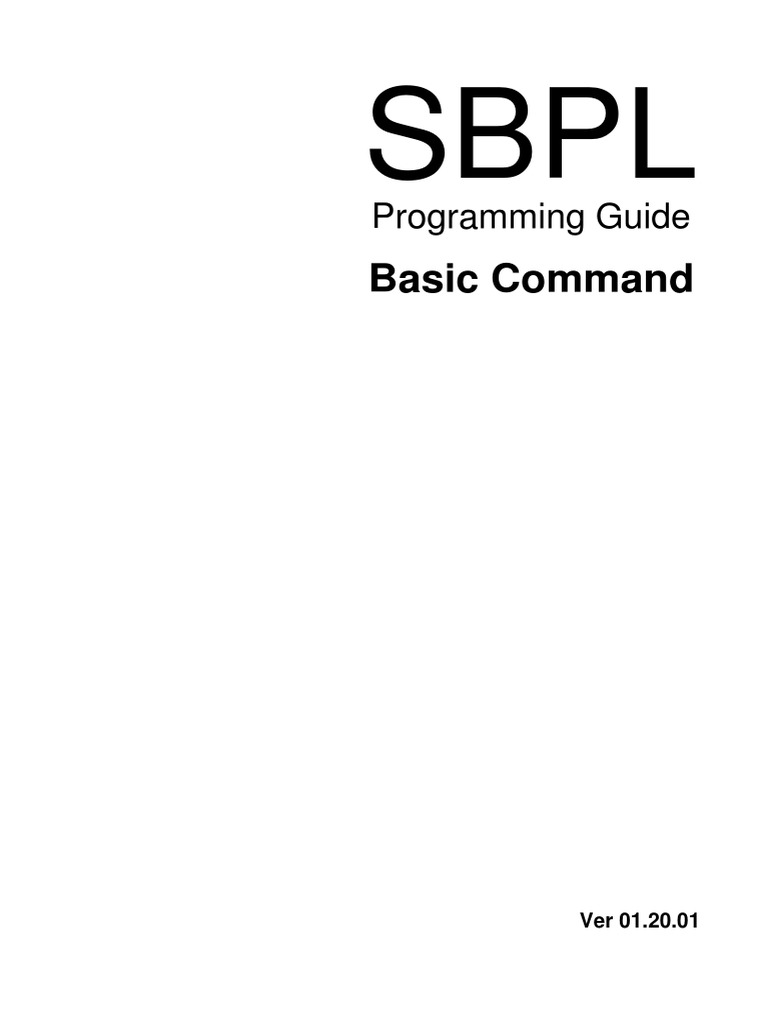 Basic Command: Programming Guide | PDF | Typefaces | Printer (Computing)