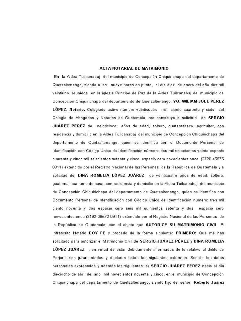 1.-Acta-De-matrimonio-2021 Dina Romelia López Juárez y Sergio Juárez ...