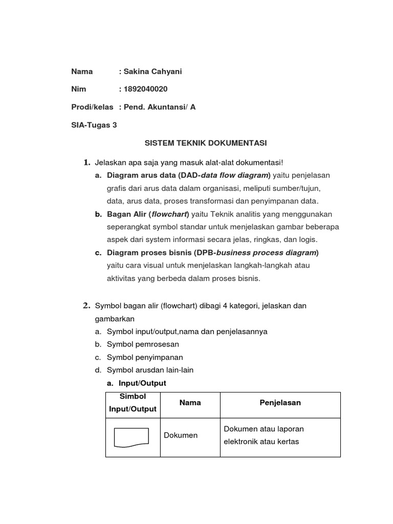 Sistem Teknik Dokumentasi Bab 3 | PDF