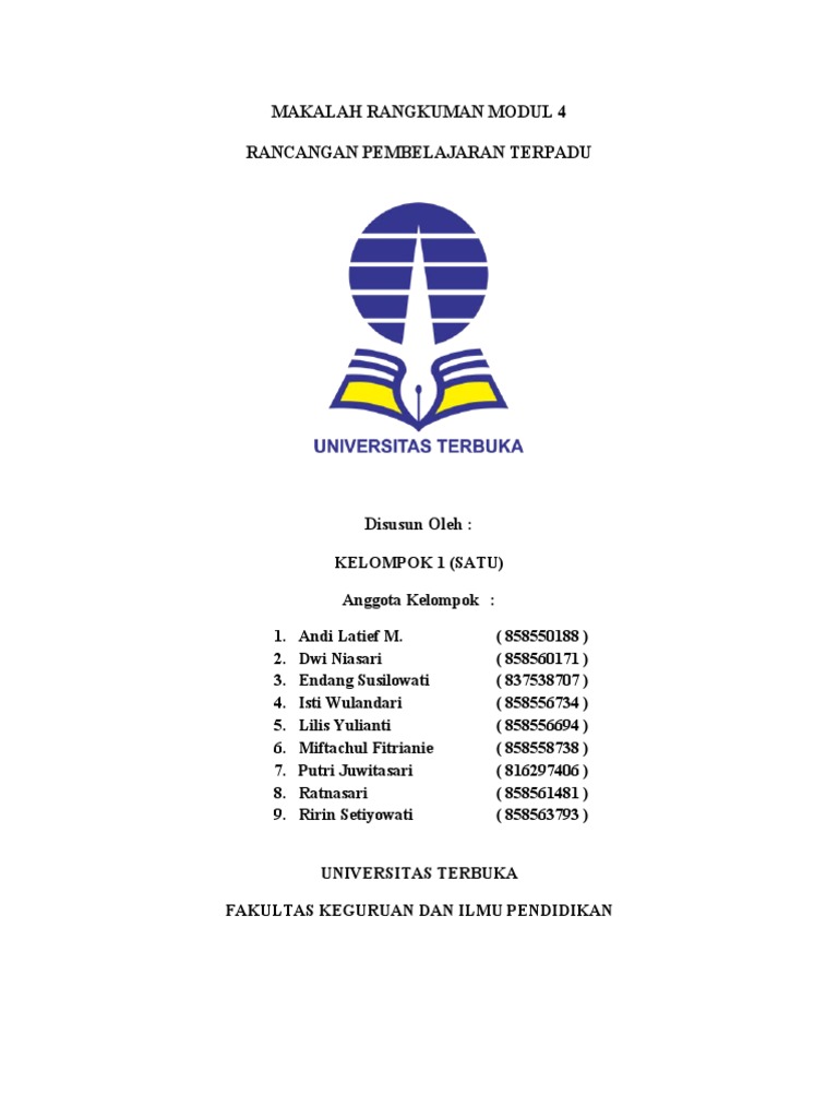 Makalah Rangkuman Modul 4 | PDF