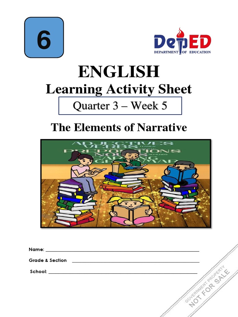 English 6 Q3 W5 Activity Sheet | PDF | Narrative | Science