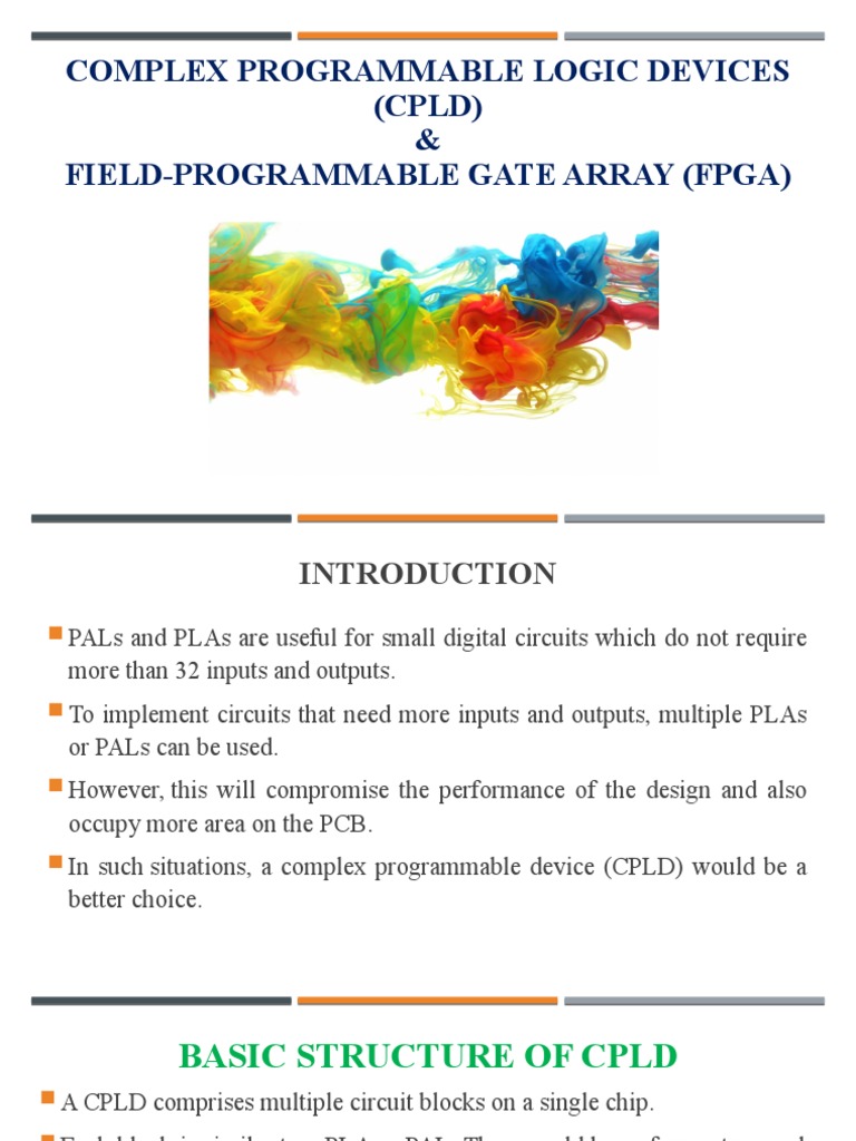 Complex Programmable Logic Devices Cpld And Field Programmable Gate Array Fpga Pdf Field