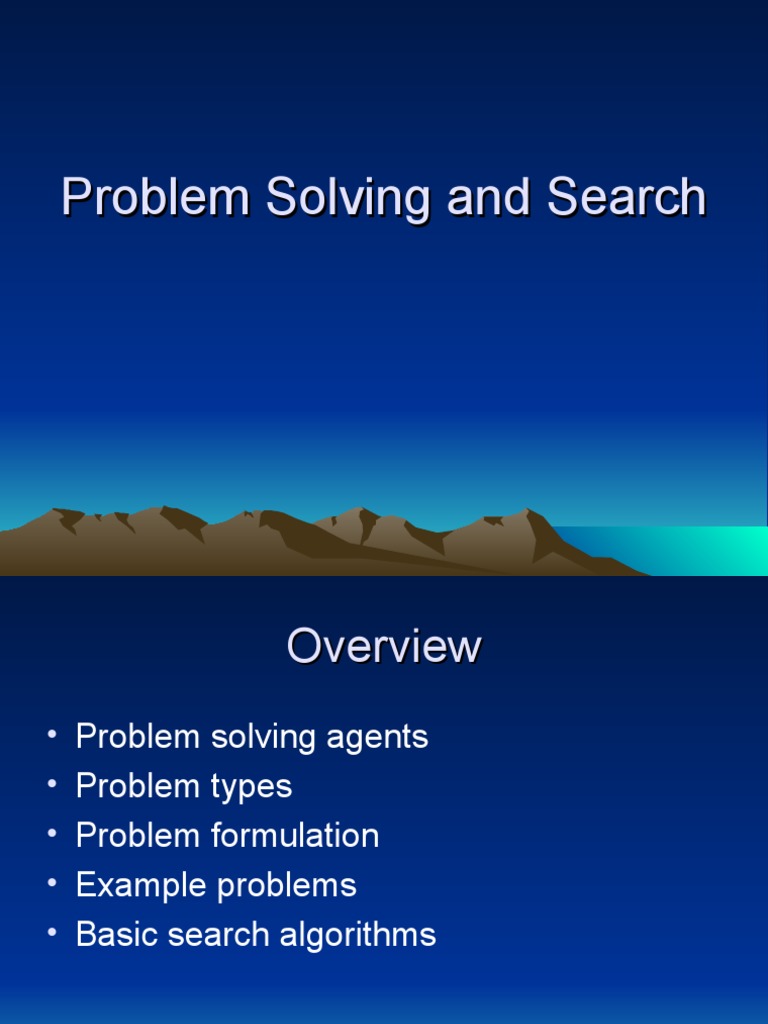 Problem Solving and Search | PDF | Theoretical Computer Science | Algorithms And Data Structures