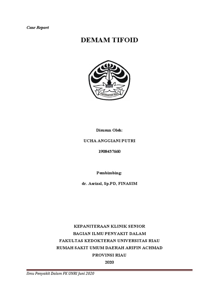 IPD Case Demam Tifoid | PDF