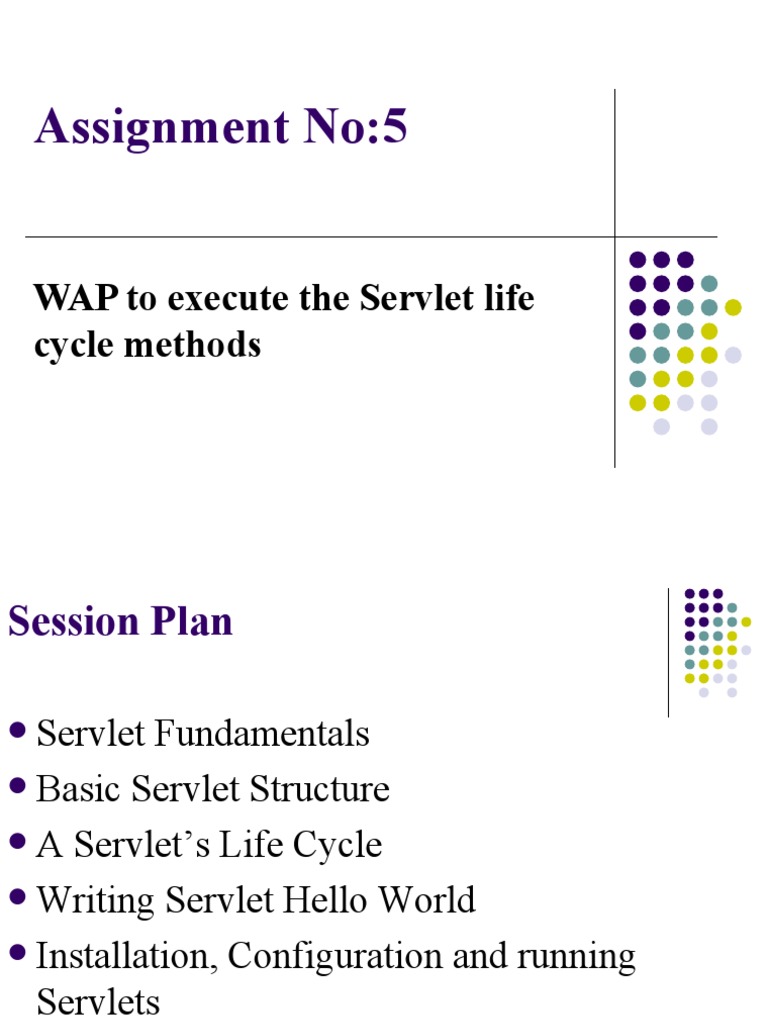 Assignment No:5: WAP To Execute The Servlet Life Cycle Methods | PDF ... Assignment No:5: WAP To Execute The Servlet Life Cycle Methods | PDF ...