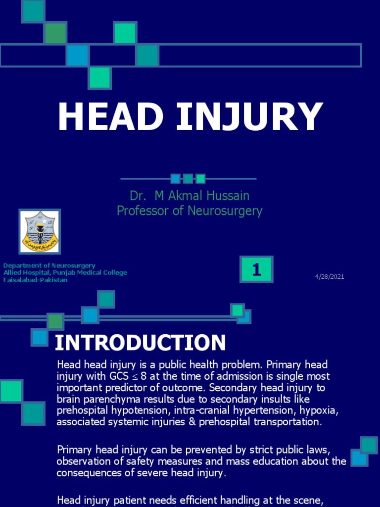 Head Injury | PDF | Traumatic Brain Injury | Accidents