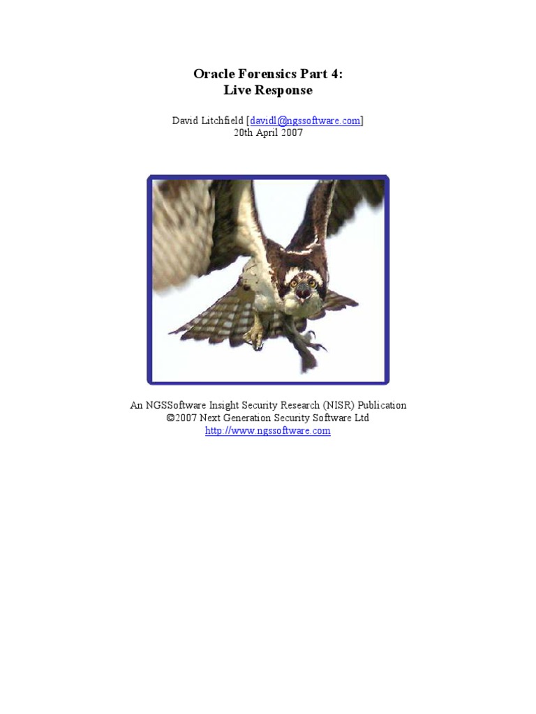 LiveResponse Oracle Attack | PDF | Oracle Database | Port (Computer Networking)