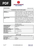 Dulux Emulsion Paint Technical Data Sheet | PDF | Paint | Chemistry