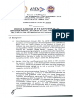 Arta DPWH Dilg Dict Dti PRC BFP Amendended JMC No. 2021 01 Bpco Amended ...