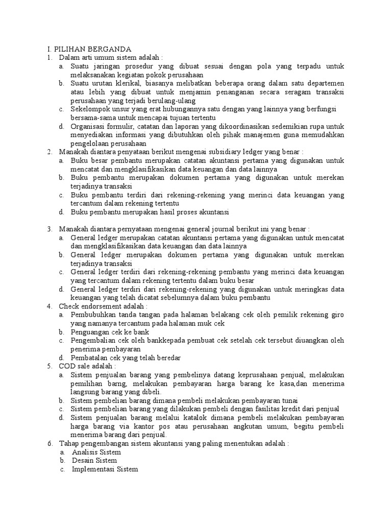 Soal 1 Uts Sa Ok Pdf