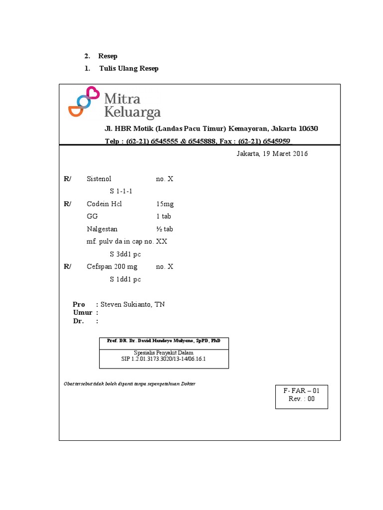 Skrining-Resep CND | PDF