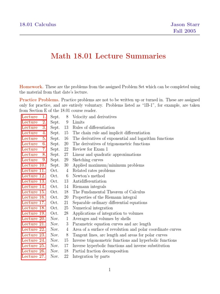 Single Variable Notes | PDF | Trigonometric Functions | Sine