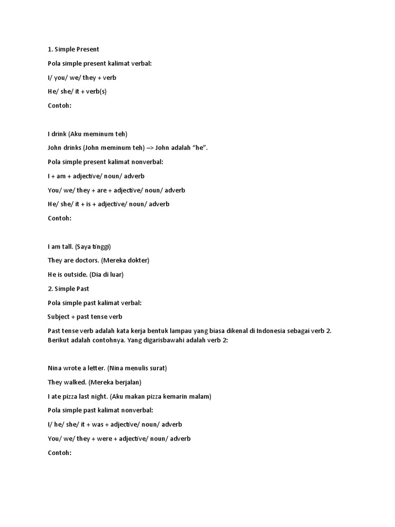 Contoh Kalimat Verbal Dan Nonverbal | PDF