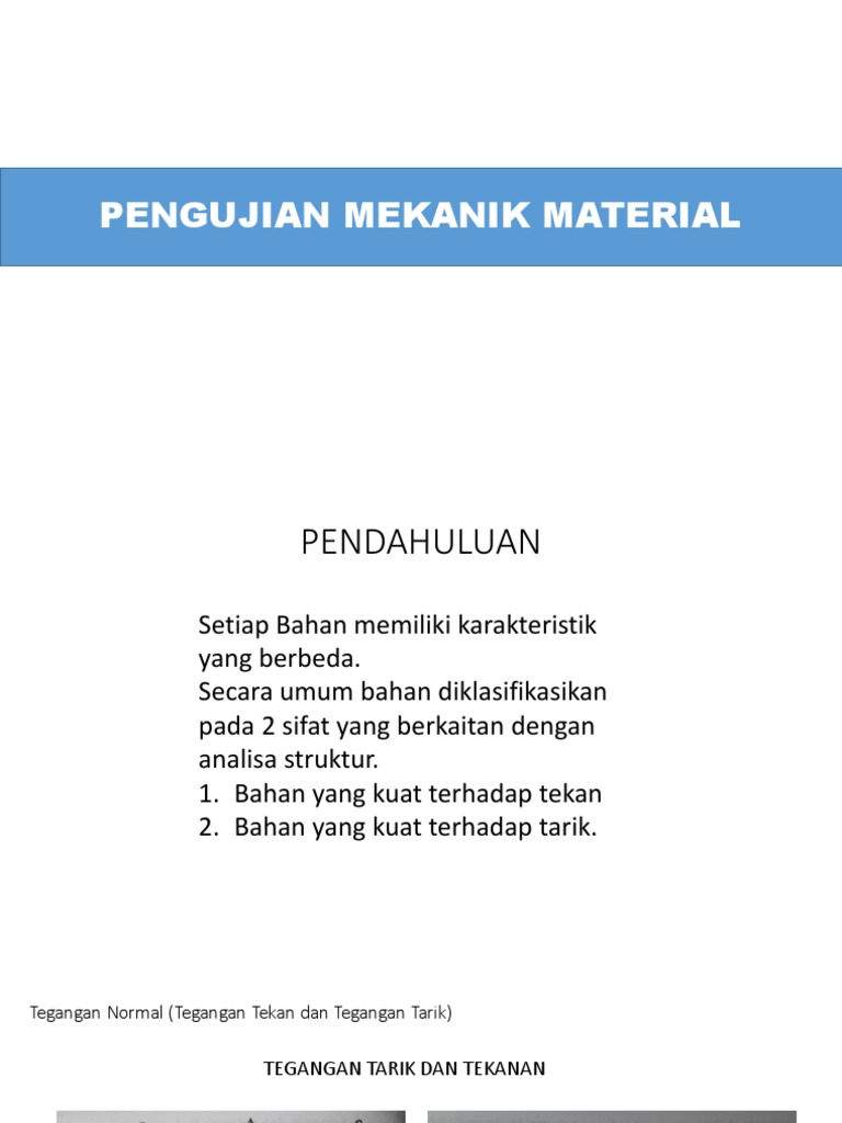 6 Pengujian Mekanik Material | PDF