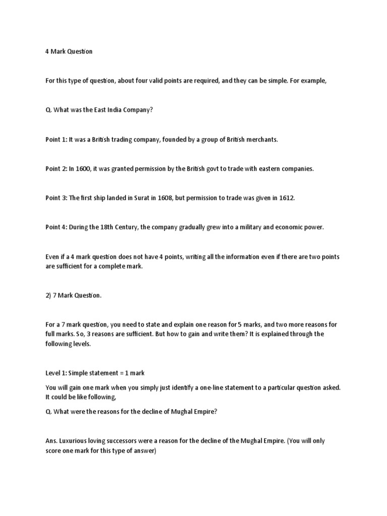 4 Mark Question | PDF | Mughal Empire | Religion And Belief