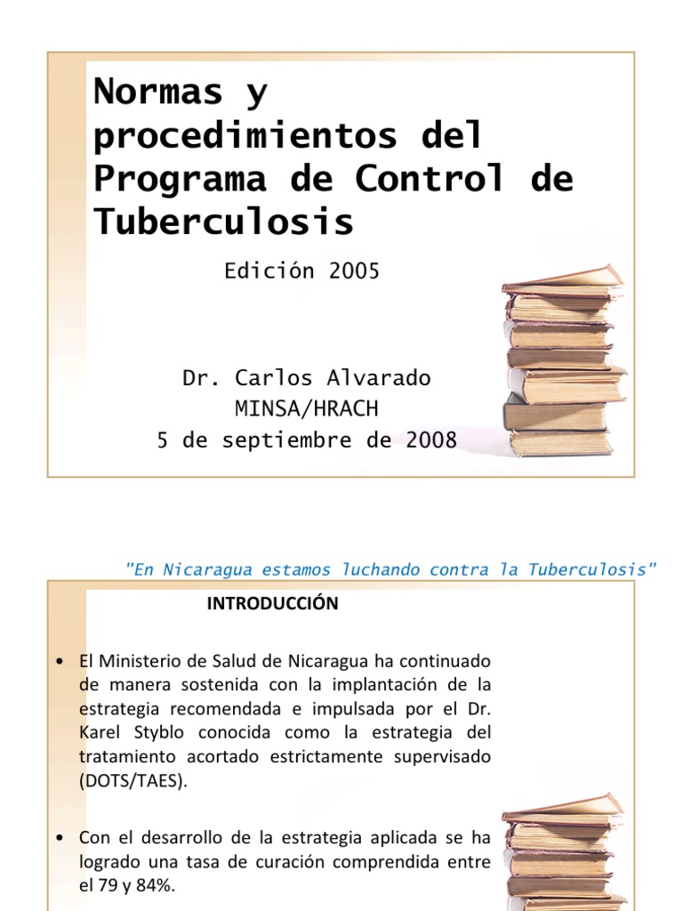 Normas y Procedimientos Del Programa Del Control de Tuberculosis | PDF ...