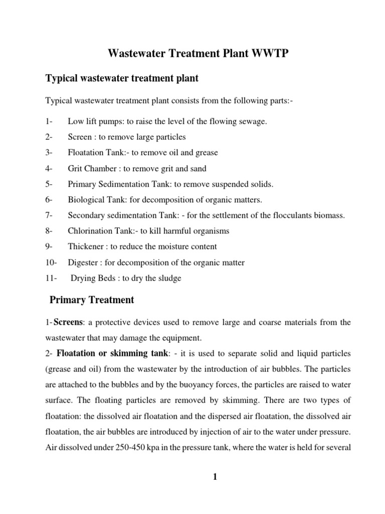 Wastewater Treatment Plant WWTP2 | PDF | Sewage Treatment ...