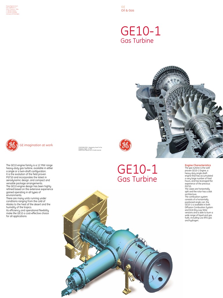 Ge10 1 | PDF | Gas Turbine | Engines