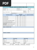 Dimensional Inspection Report: Sample Production Lot/Batch | PDF ...