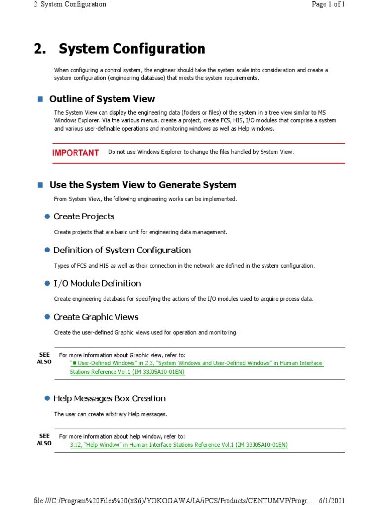 Centum VP - System Configuration | PDF | Icon (Computing) | Microsoft Windows
