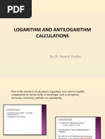 Log and Antilog Table | PDF | Logarithm | Special Functions