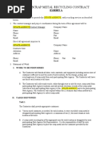 Scrap Metal Business Plan Example | PDF | Scrap | Marketing