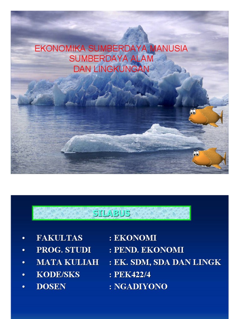 Silabus Eko SDM, Sda Dan Lingk | PDF | Teknologi & Rekayasa