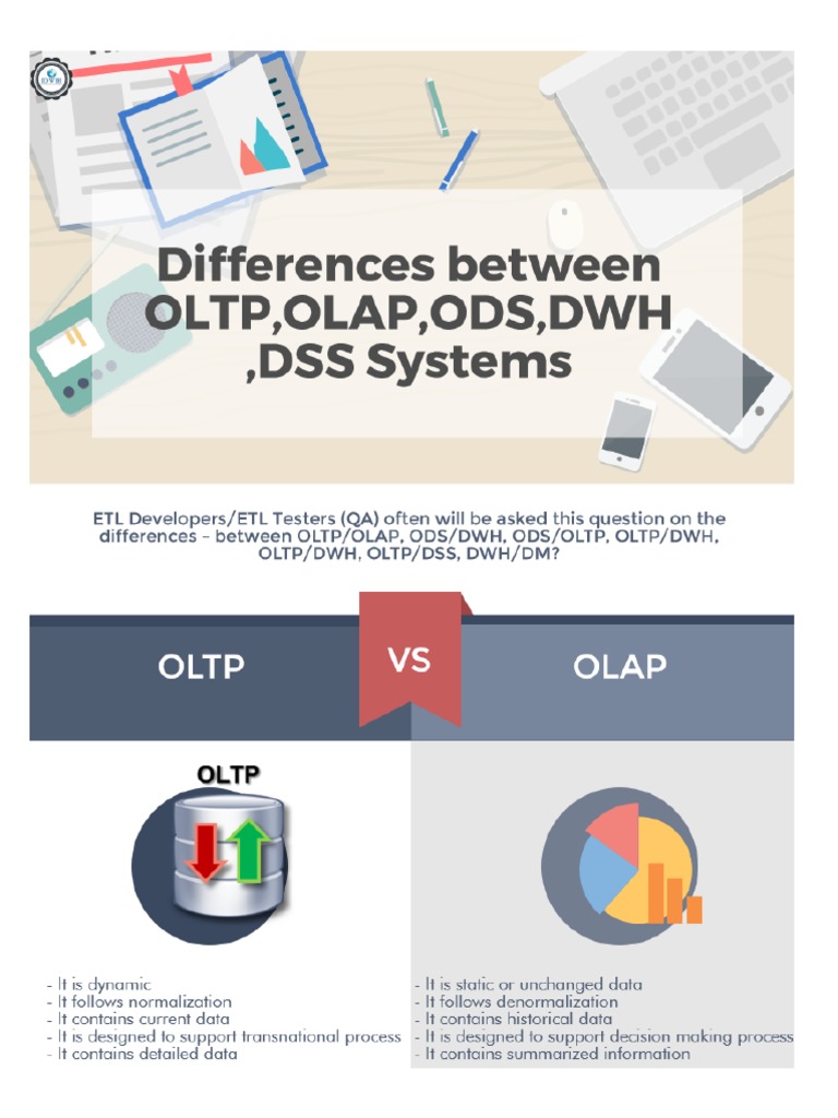 3.1 Differences-Between OLTP, OLAP, ODS, DWH, DSS Sytems | PDF